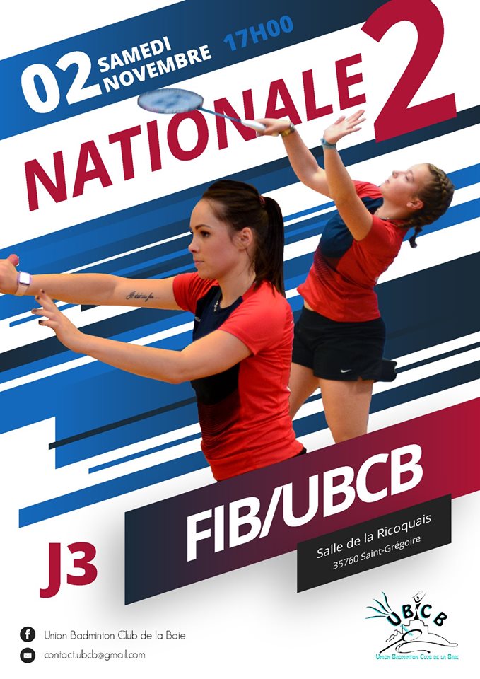 J3 FIB / UBCB – Union Badminton Club de la Baie